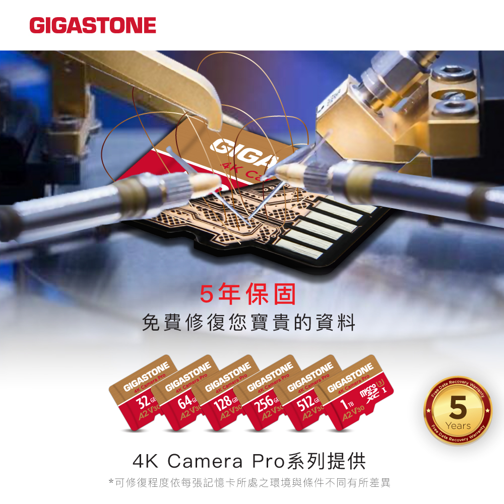 GIGASTONE Camera Pro 4K攝影記憶卡U3 A2 V 諾亞數位
